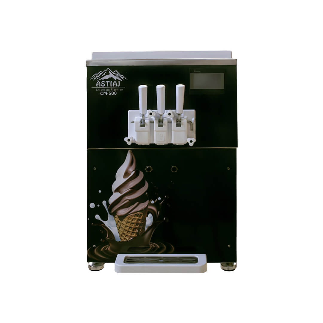 دستگاه بستنی قیفی رومیزی تک فاز آستیاژ مدل CM-500 | بازرگانی برفین